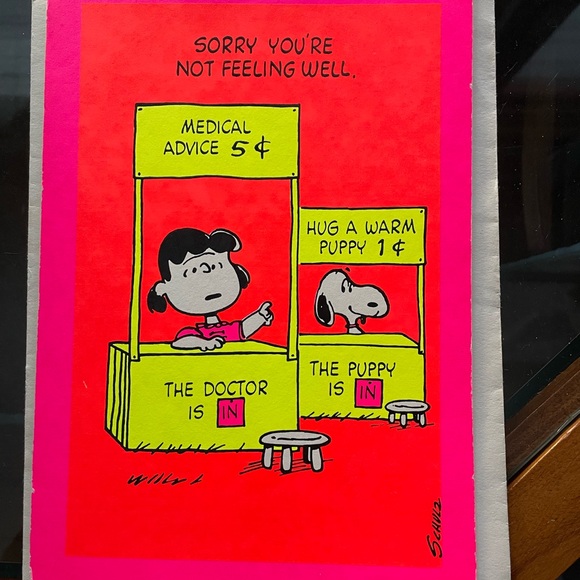 Hallmark | Party Supplies | Rare Peanuts Card 8x With Envelope | Poshmark